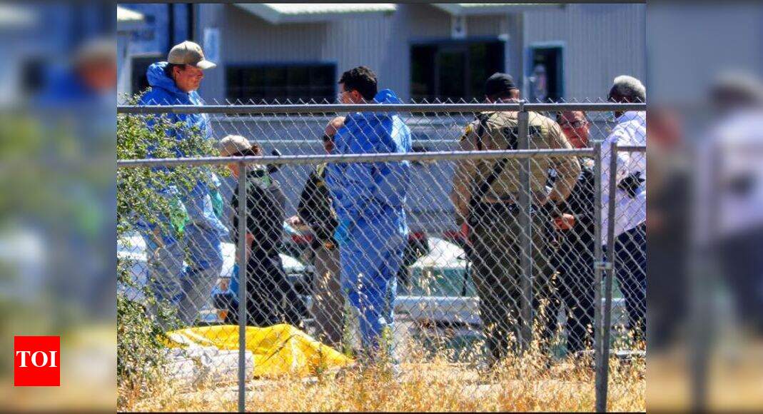 California deputy shot in 'ambush' attack at police station - Times of ...