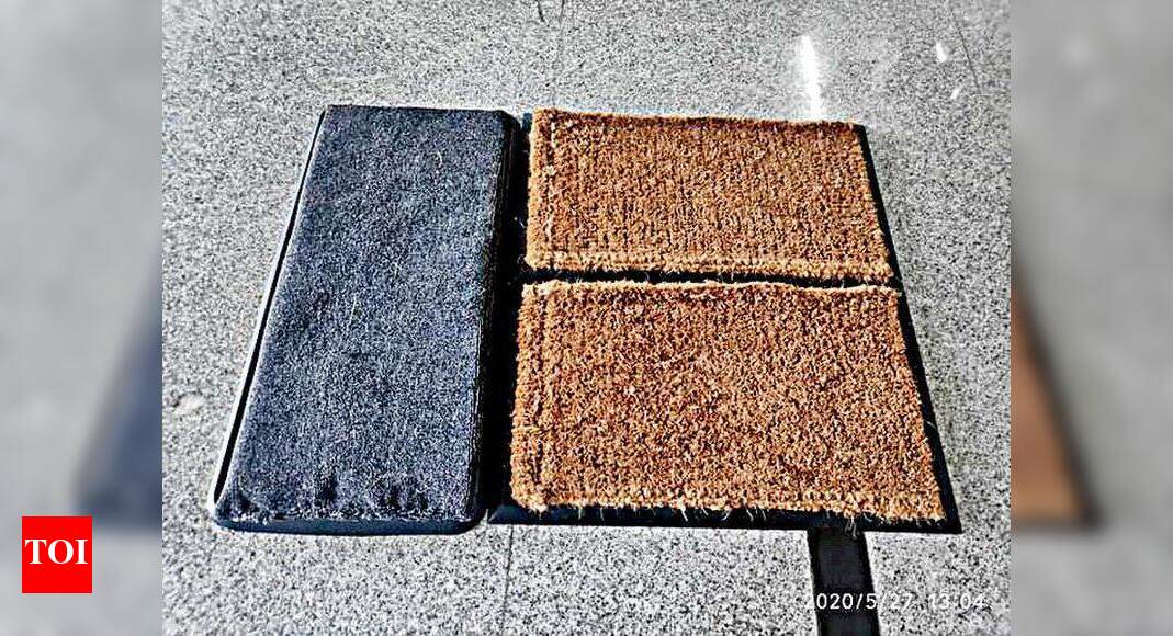Kerala: Step on these coir mats to disinfect your feet | Kochi News ...