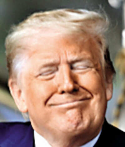 Trump defends slow walk down 'slippery' ramp at West Point - Times of India