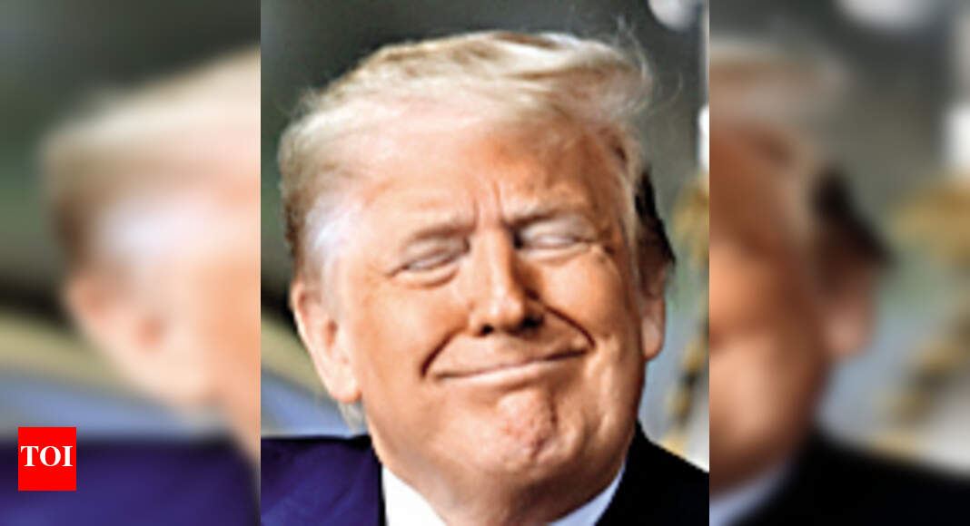 Trump defends slow walk down 'slippery' ramp at West Point - Times of India