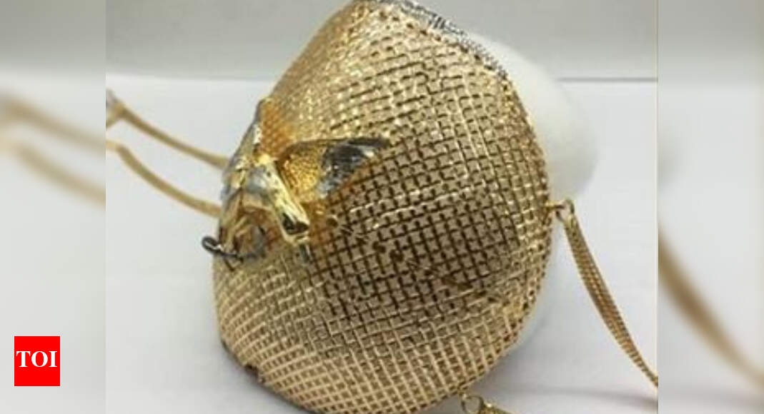 The Corona effect: Hyderabad Jewellers are selling face masks made of ...