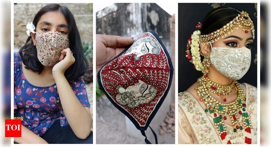 Pattachitra, Madhubani, kalamkari, zardosi, and shibori: Masks get a ...