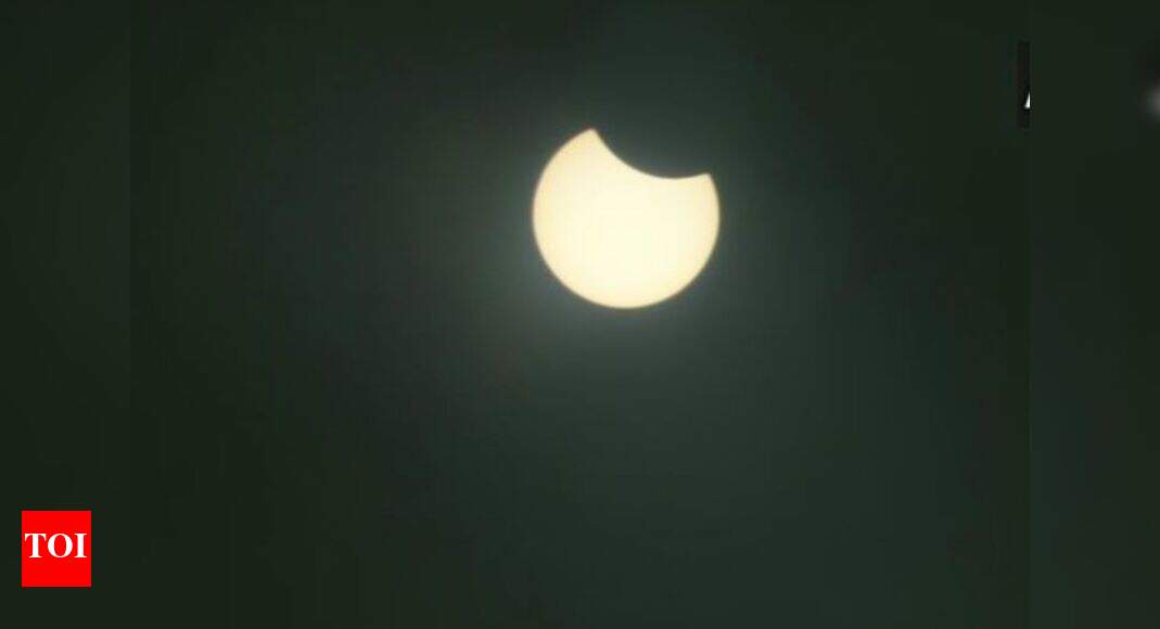 India witnesses annular solar eclipse 2020 - Times of India