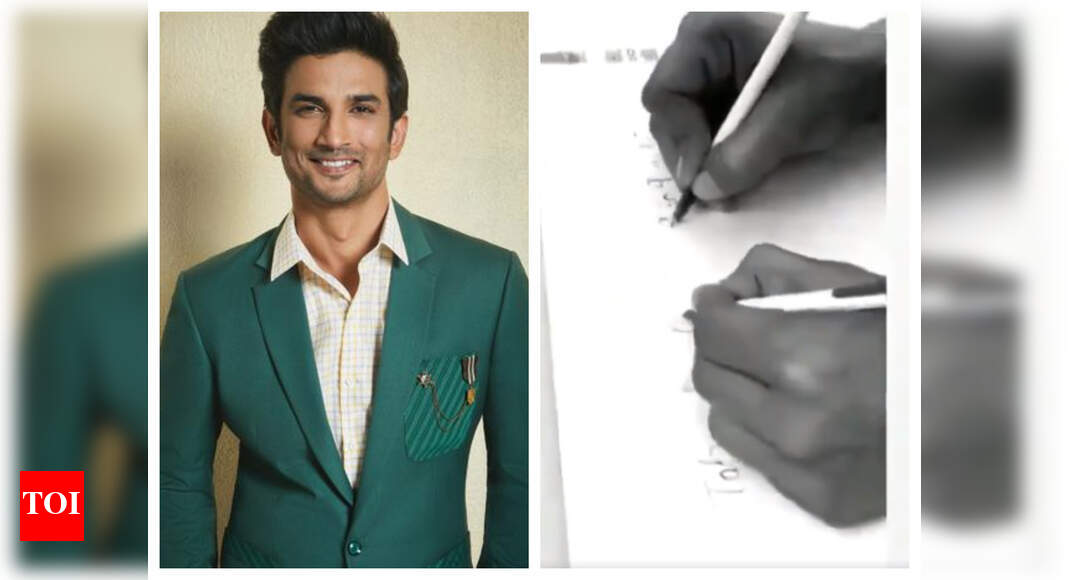 Watch: Sushant Singh Rajput writing effortlessly using both hands ...