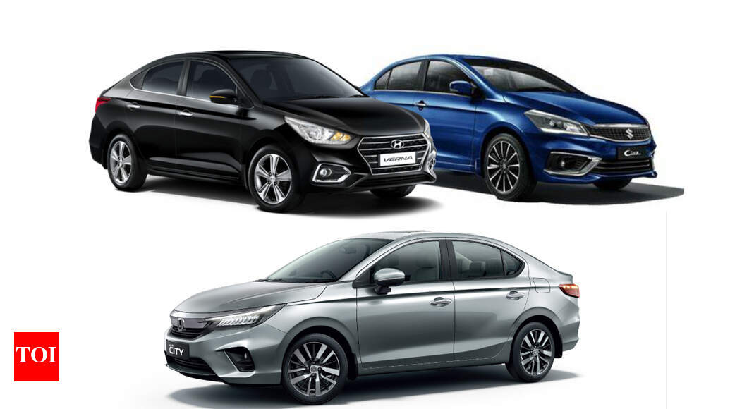 Honda City: Honda City vs Maruti Suzuki Ciaz vs Hyundai Verna: Size and ...
