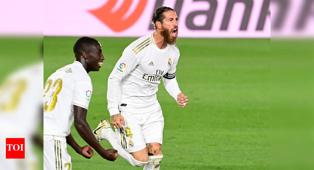 Sergio Ramos free-kick sends Madrid back to top of La Liga | Football ...