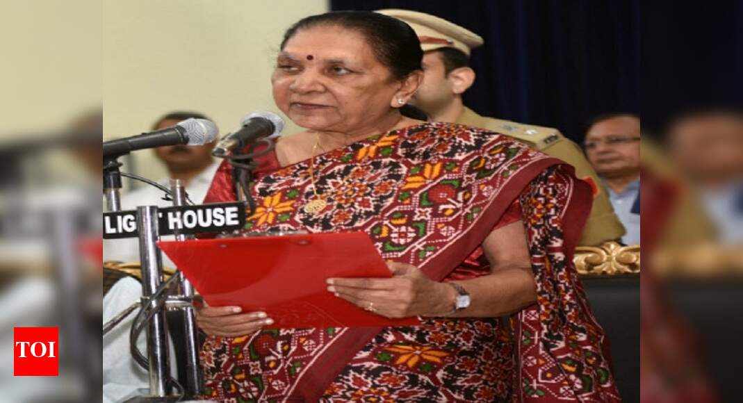 Anandiben Patel takes oath as MP governor | Bhopal News - Times of India