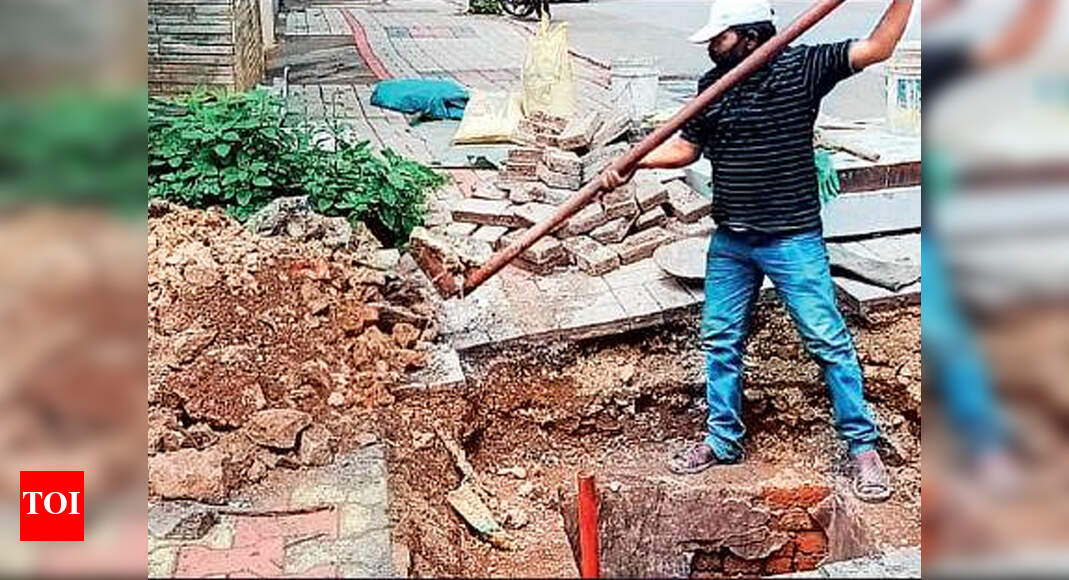 Cement bags, garbage choke Mangaldas Road drainage system | Pune News ...