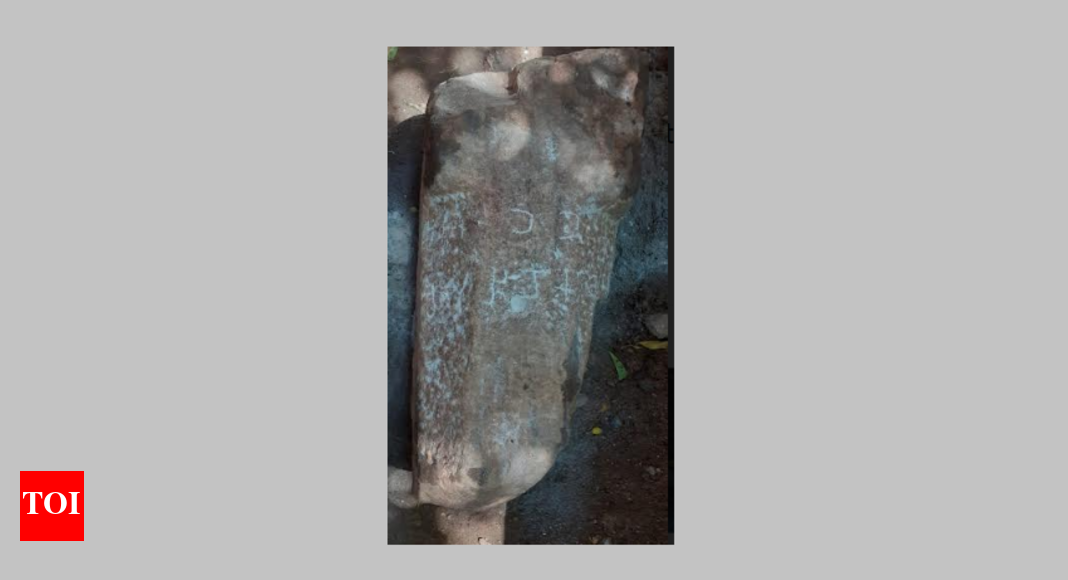 Rare memorial pillar with Tamil Brahmi inscriptions found near Madurai ...