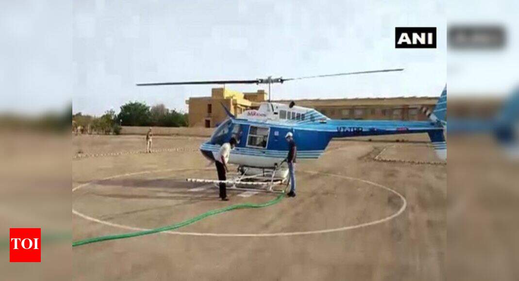 Locust Attack in Rajasthan: Helicopters deployed in Jaisalmer to combat ...