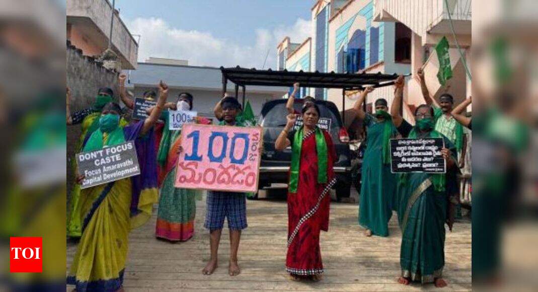 Telugu NRIs rally behind farmers on 200th day of Amaravati protests ...