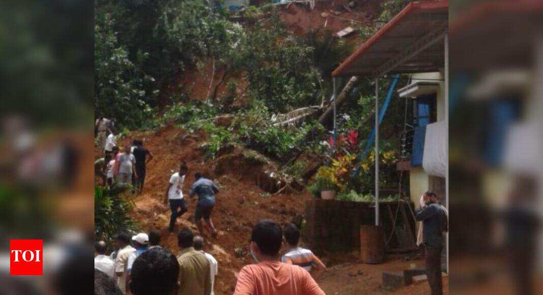 Karnataka: Two children trapped under landslide debris found dead in ...