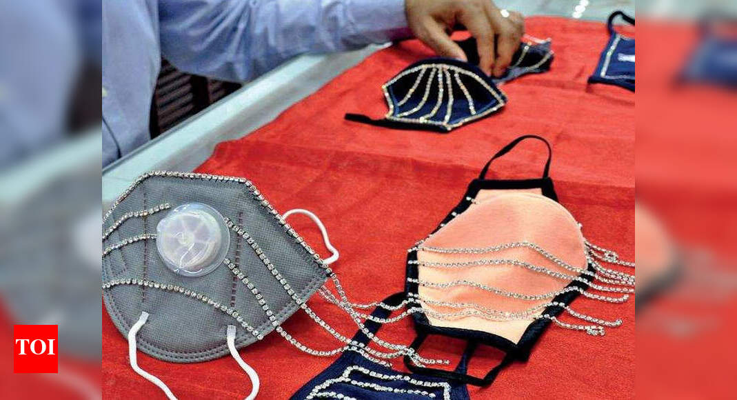 A jeweller in Surat is selling diamond-studded face masks worth lakhs ...