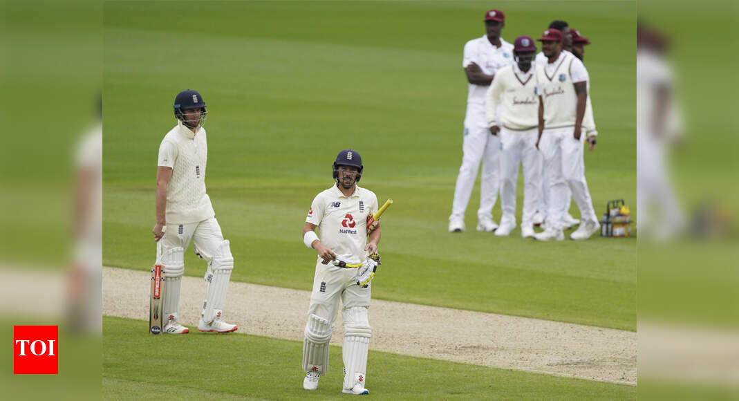 2nd Test: England 29/1 at lunch against West Indies in Manchester ...