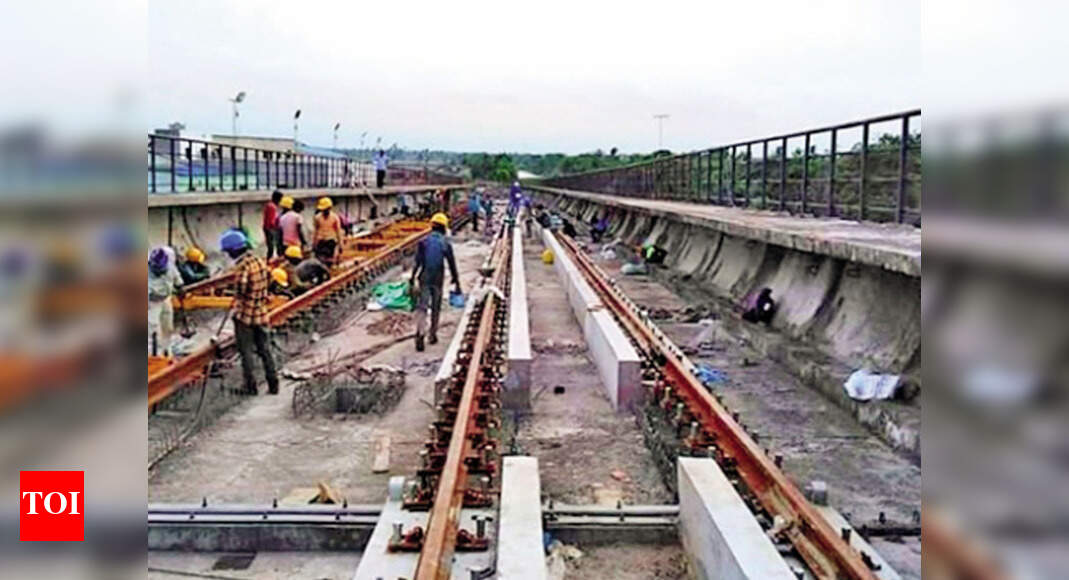 Kolkata: Joka Metro track laying starts after years of delay | Kolkata ...