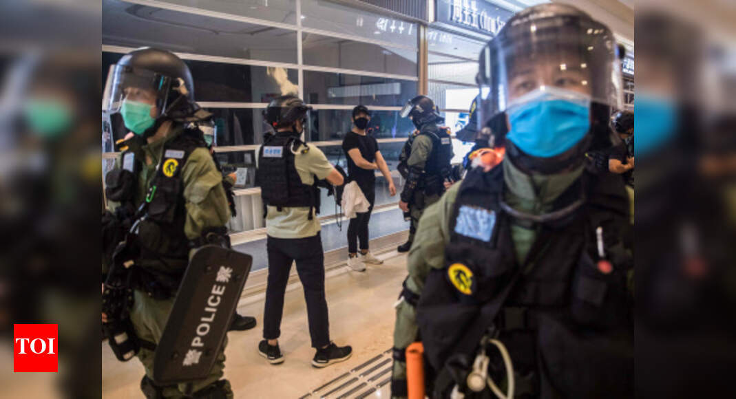Hong Kong protesters gather on anniversary of mob attack - Times of India