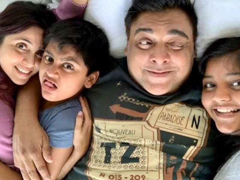 Ram Kapoor shares a rare photo of his family cuddling together in bed ...