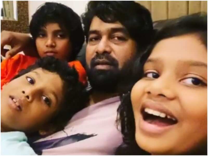 Video: Joju George and his kids team up for an online ‘Ganamela ...