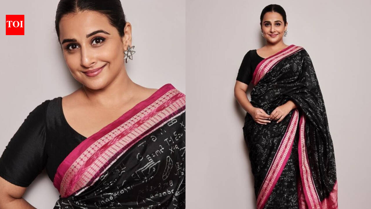 Vidya Balan just wore a math equation sari which is a must-have for ...