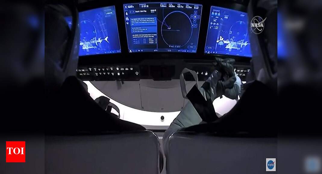 SpaceX craft departs from ISS for Earth - Times of India