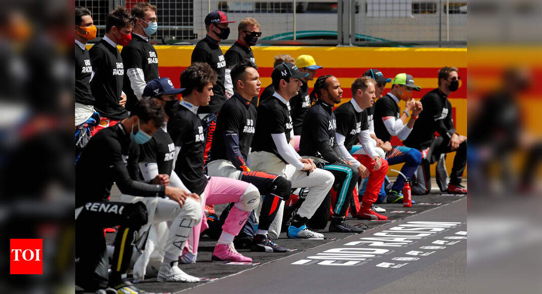 Drivers take a knee in renewed F1 anti-racism campaign | Racing News ...
