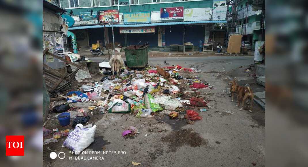 Garbage Spilled All Over The Street - Times of India