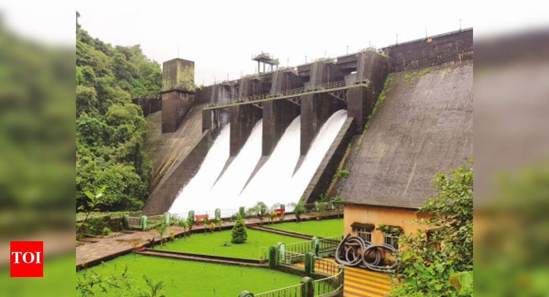 All four gates of Anjunem dam opened on Tuesday | Goa News - Times of India
