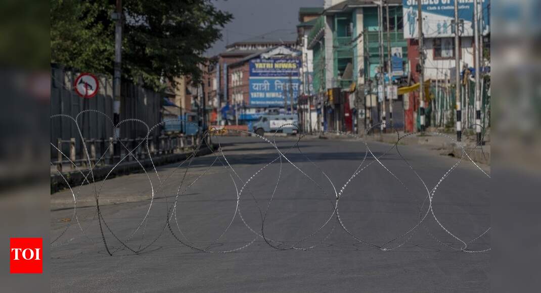 Curbs remain in place in Kashmir valley | India News - Times of India