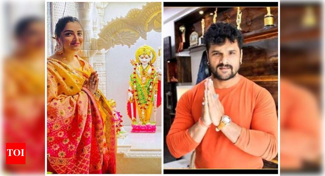 Ram Mandir's Bhoomi pujan in Ayodhya: Bhojpuri celebs Ravi Kishan, Aamrapali Dubey, Khesari Lal ...