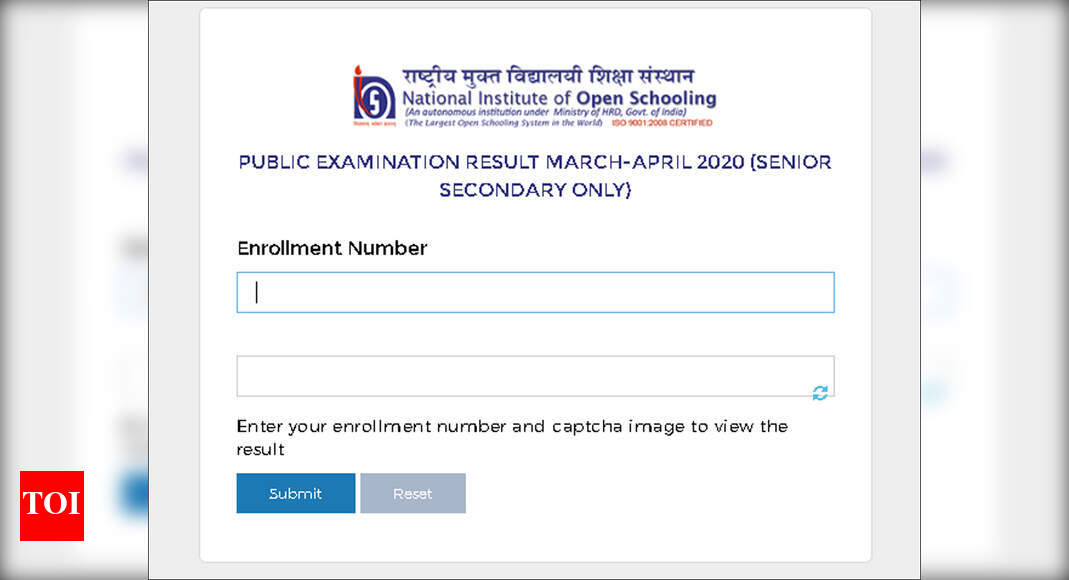 NIOS 12th result 2020 declared: How to check results at nios.ac.in ...