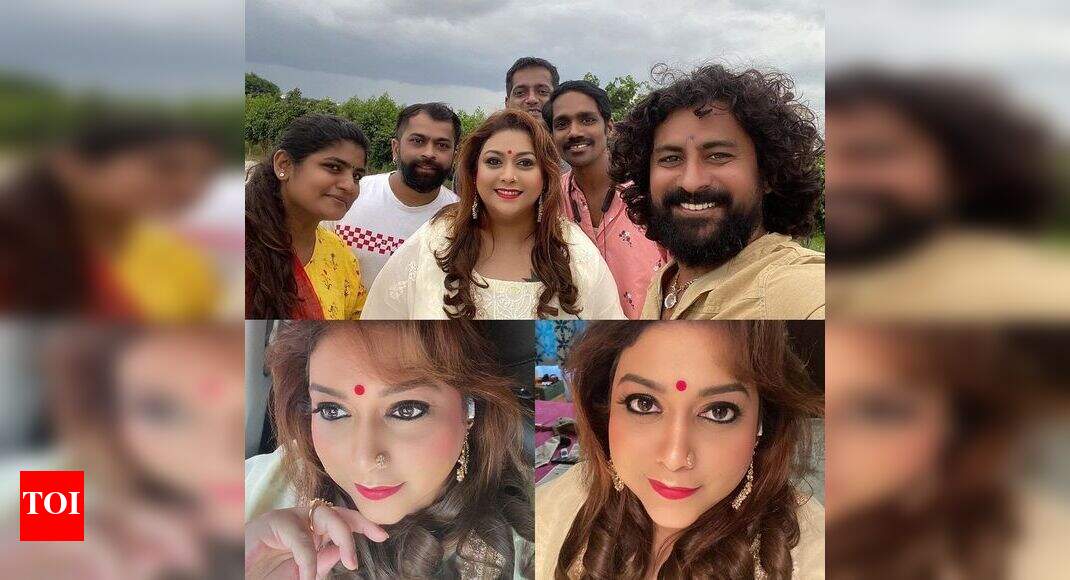 Rakshitha shares pictures from an Independence Day song shoot | Kannada ...