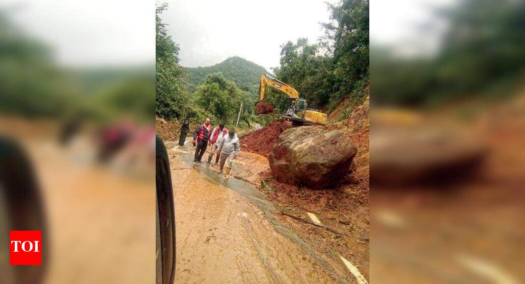 Road to Talacauvery restored after a week | Mysuru News - Times of India