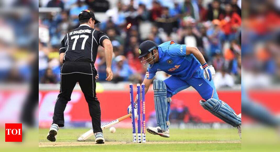 Dhoni starts, and ends, his career with run-outs | Cricket News - Times ...