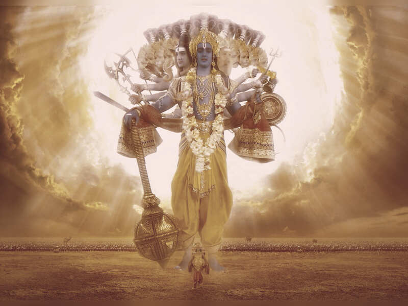 Watch Vishwaroopa Darshana in mythological TV show Mahabharata - Times ...
