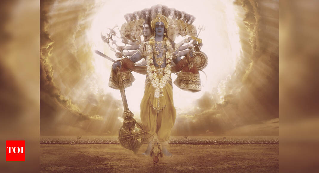 Watch Vishwaroopa Darshana in mythological TV show Mahabharata - Times ...