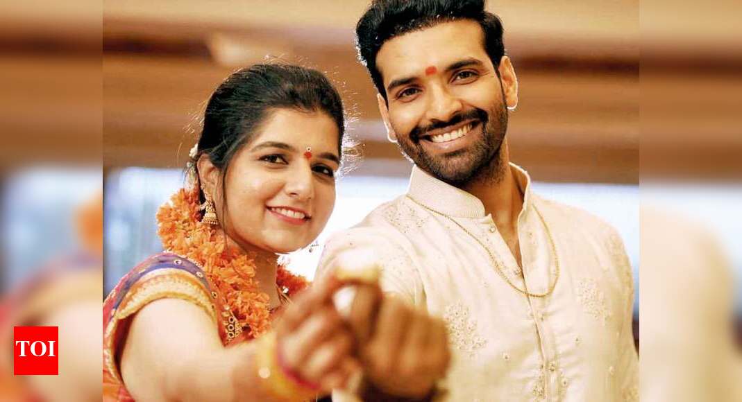 Raja Chembolu gets engaged to Hima Bindu in a low-key ceremony | Telugu ...