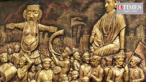 Pola: Watch: A wonderful mural depicting the history of marbat | Nagpur ...