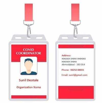 ID cards for Covid coordinators unveiled | Ahmedabad News - Times of India
