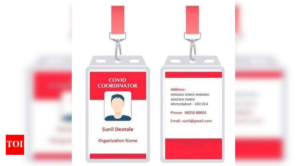 ID cards for Covid coordinators unveiled | Ahmedabad News - Times of India
