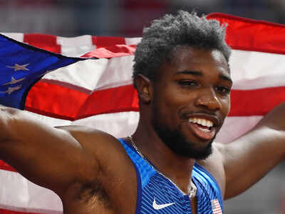 Noah Lyles: Sprint star Noah Lyles wins 100m and 200m gold medals at ...