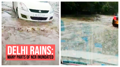 Delhi NCR Rain News: Heavy rain lashes Delhi-NCR leading to traffic snarls, waterlogging | Delhi ...