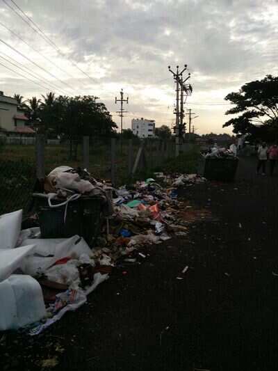 garbage accumulation - Times of India