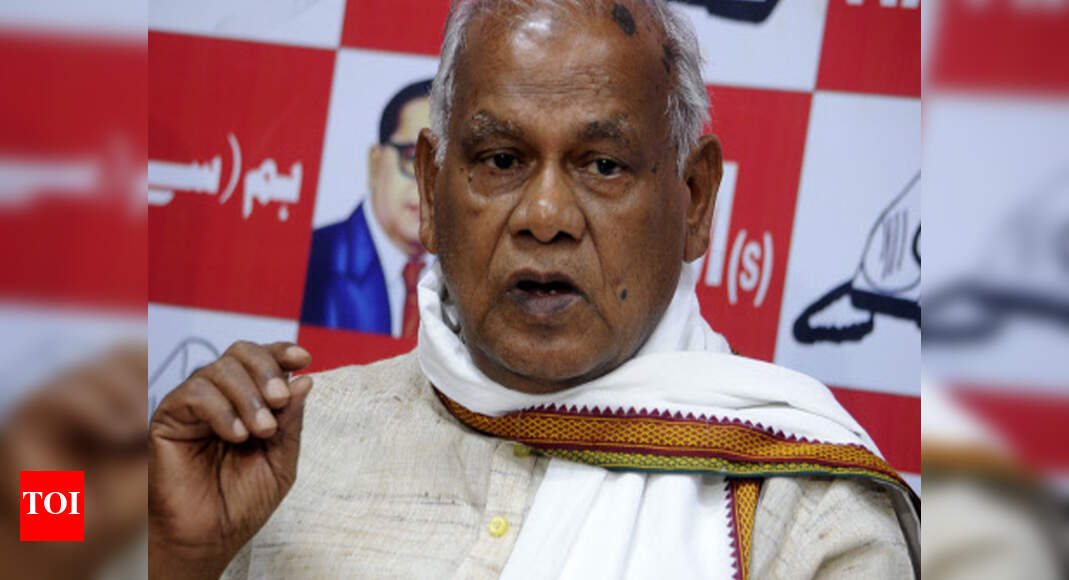 Jitan Ram Manjhi meets Bihar CM Nitish Kumar amid buzz of seat-sharing talks | Patna News ...