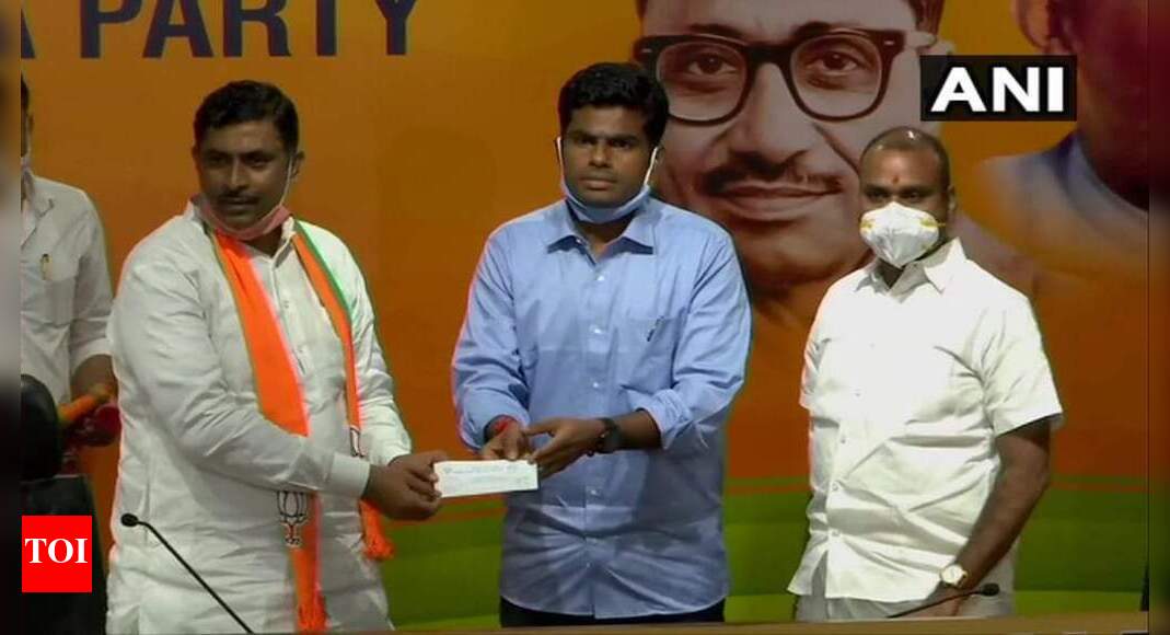 Former Karnataka IPS officer Annamalai appointed vice-president of BJP’s TN unit | Chennai News ...