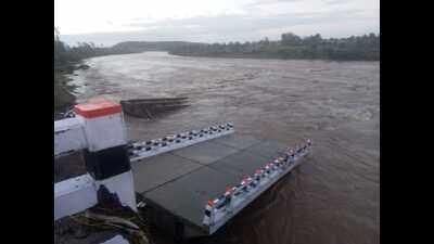 Madhya Pradesh: Newly-built bridge washes away amidst heavy rainfall ...
