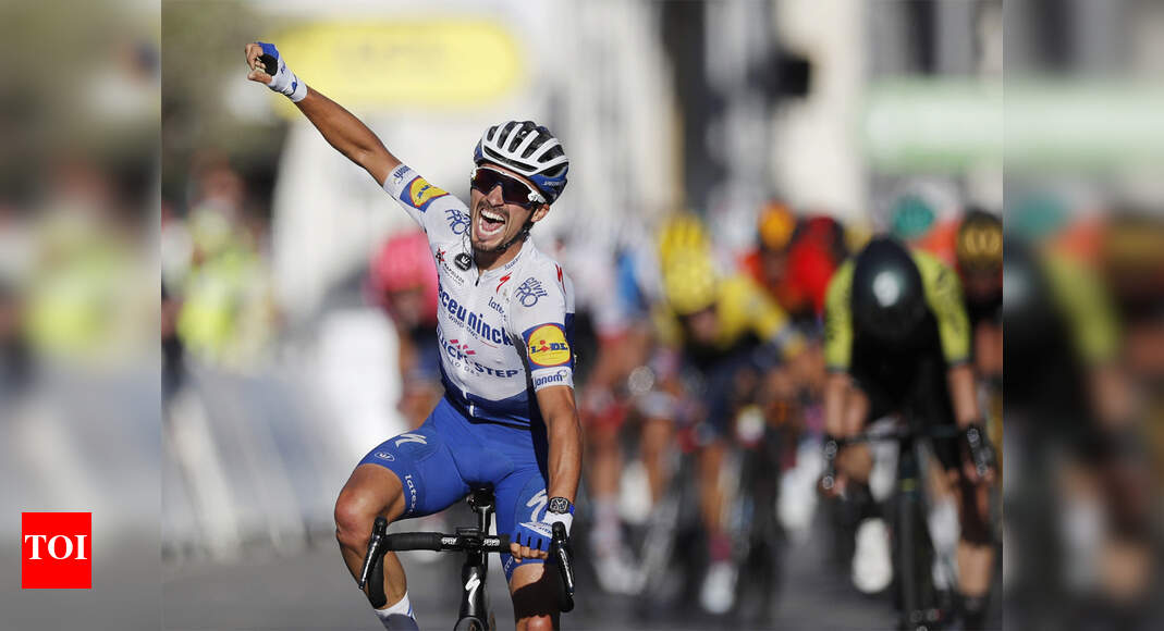 Alaphilippe claims Tour de France stage two win and yellow jersey ...