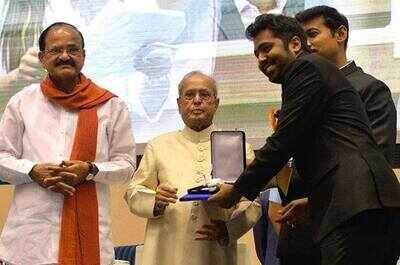 It was an honour to receive the National Award from Pranab Mukherjee ...