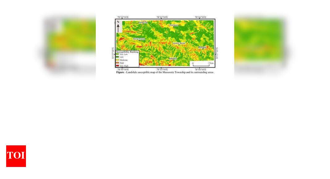 15% of Mussoorie, surroundings highly susceptible to landslides: Study ...