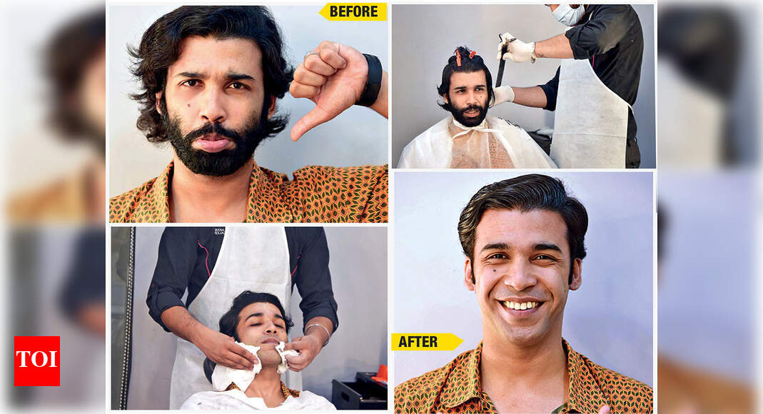 Mask on, Samarth Shandilya steps out for a haircut in Delhi ahead of ...