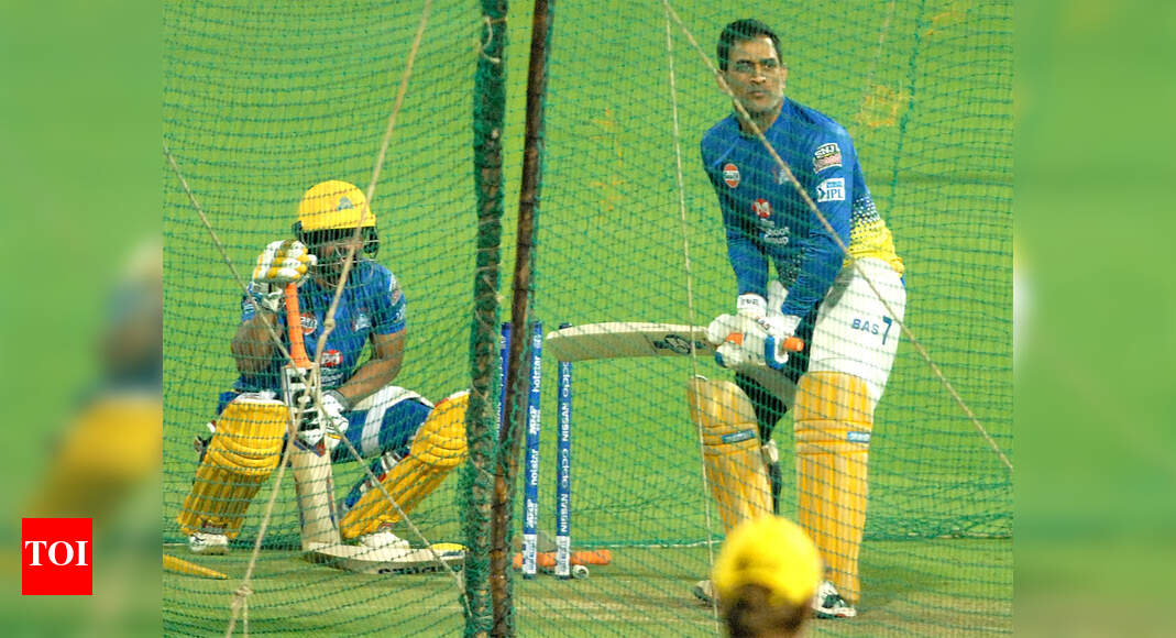 CSK finally hit the nets after clearing additional round of COVID-19 ...